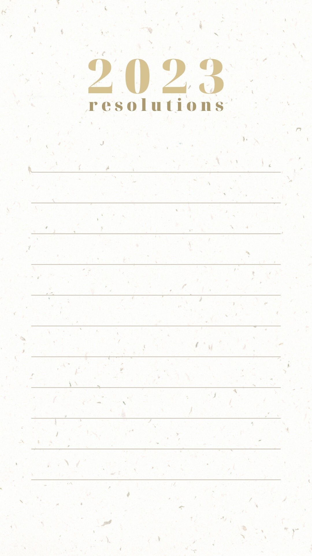 2023 New Years Resolution List- DIGITAL Download- Printable - Etsy