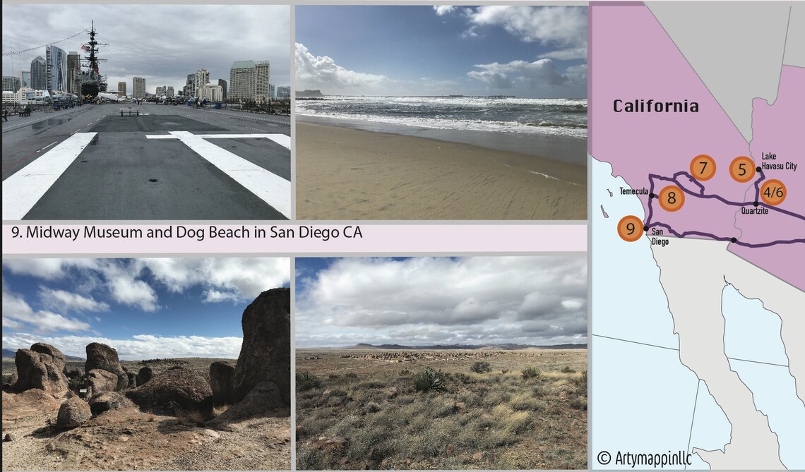 RV Travel Map | Road Trip Map | Summer Vacation Map - Etsy