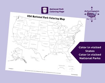 Road Trip Map Travel Map Family Vacation Map RV Trip Map - Etsy