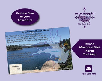 Road Trip Map Travel Map Family Vacation Map RV Trip Map - Etsy