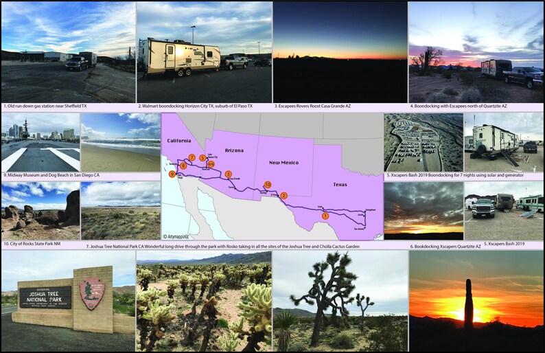 RV Travel Map | Road Trip Map | Summer Vacation Map - Etsy