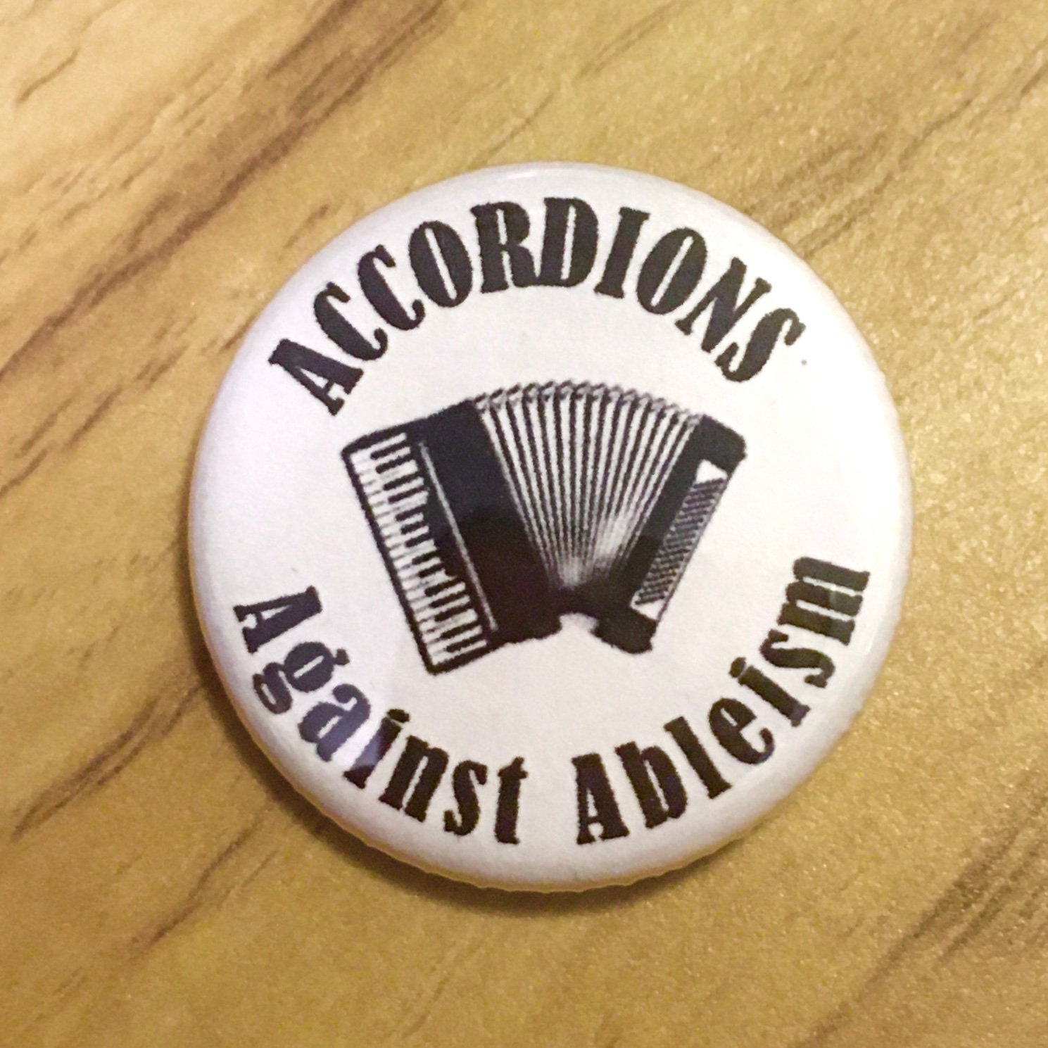 Piano Accordion "this Machine..." 5 Pin/badges (complete Set) - Etsy