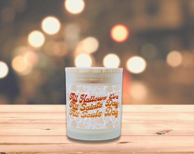 All Souls Day Sticker, All Saints, Halloween Sticker, Memorial Candle ...