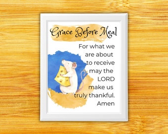 Catholic Before and After Meal Prayer Digital Download of Meal Prayers ...