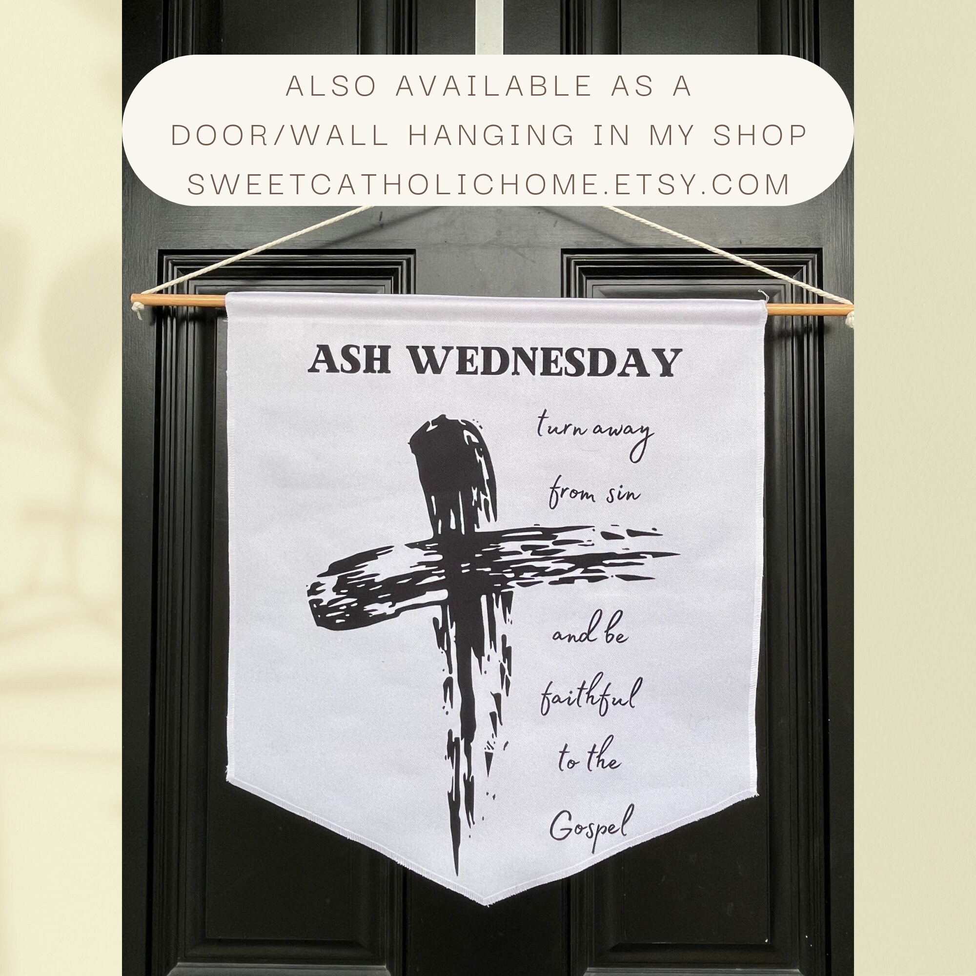 Ash Wednesday Catholic Christian Garden Flag and House Flag | Catholic ...
