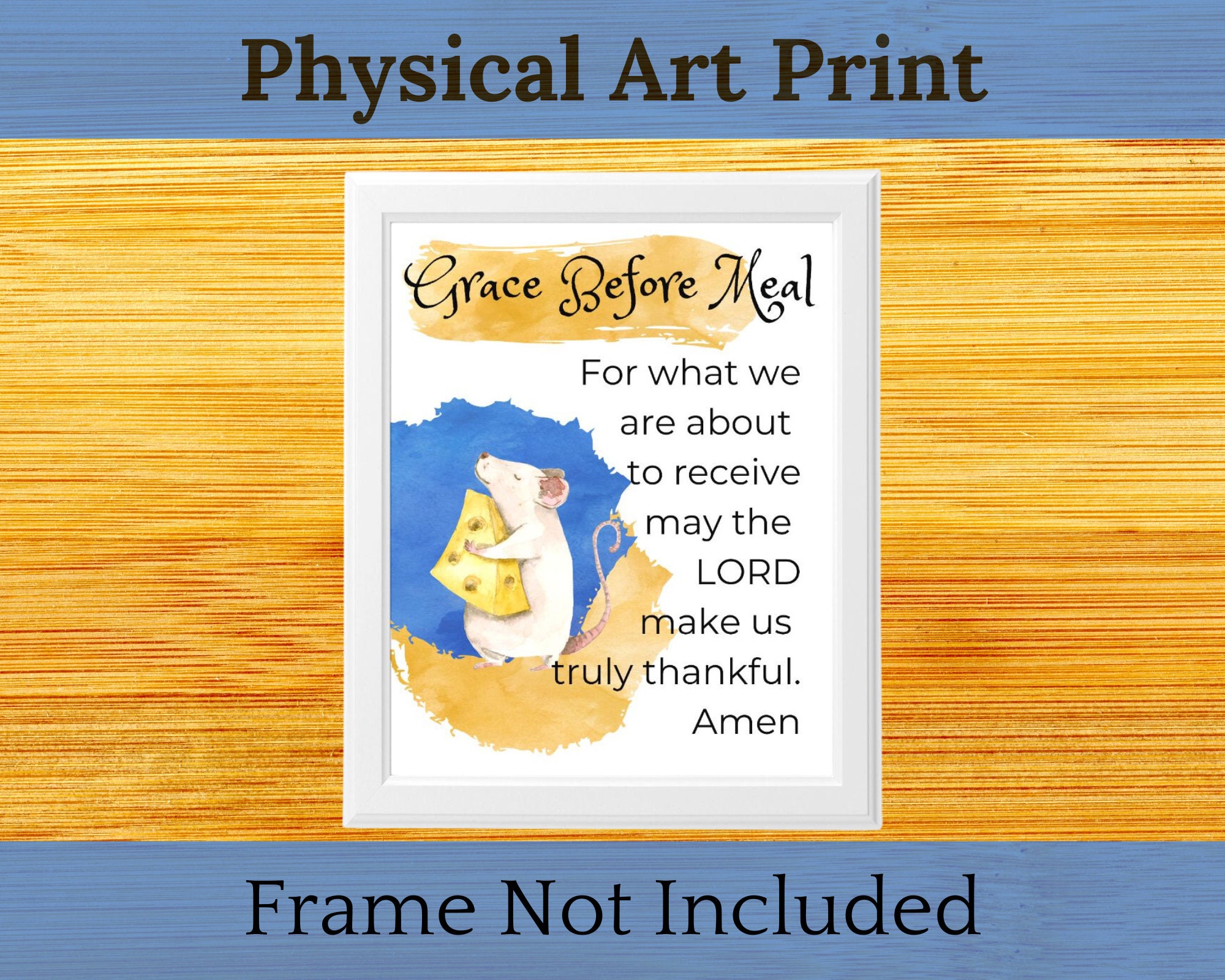 Grace Before Meal Prayer Meal Prayer Sign Physical Product A Beautiful ...