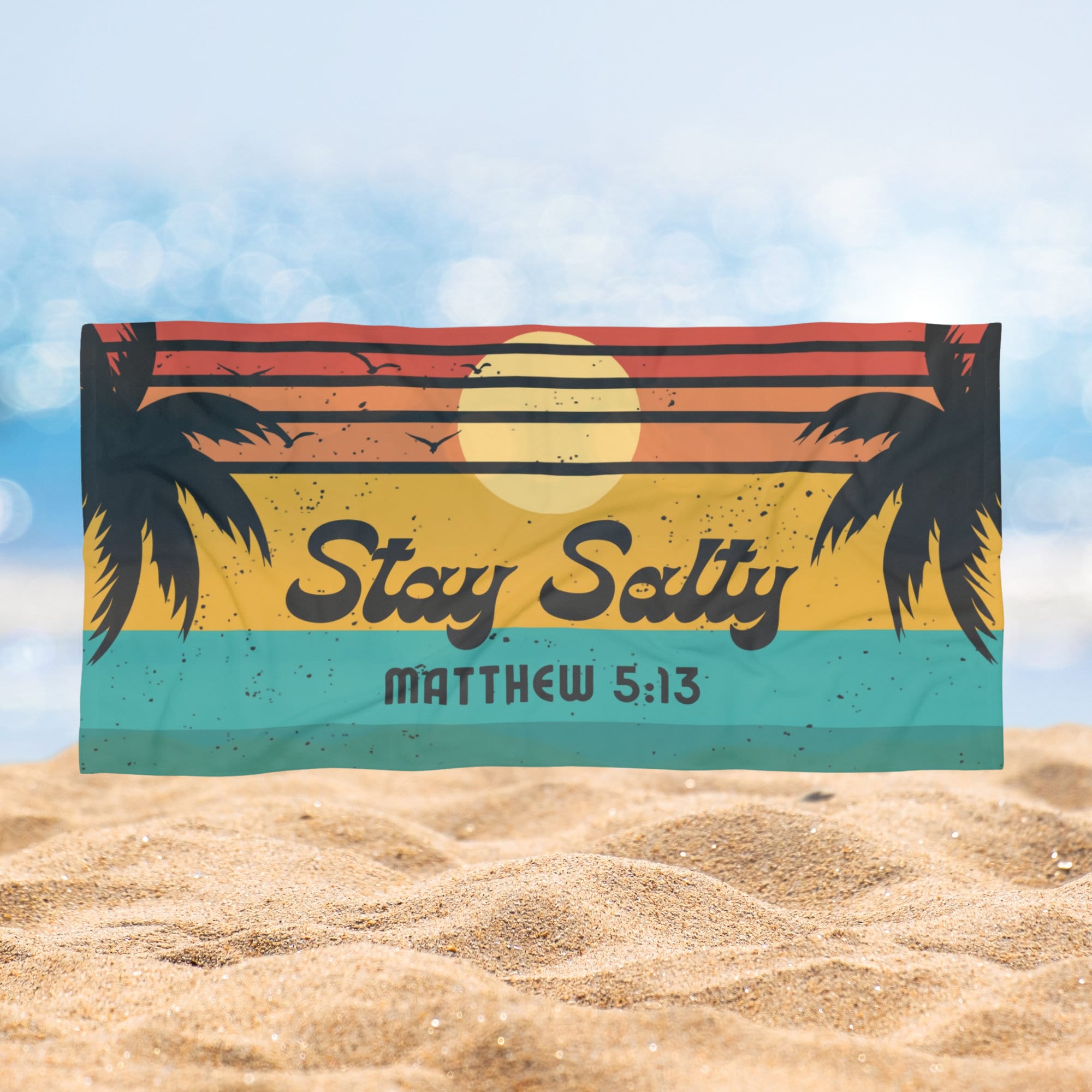 Stay Salty Beach Towel | Matthew 5:13 Bible Verse Gift - Etsy