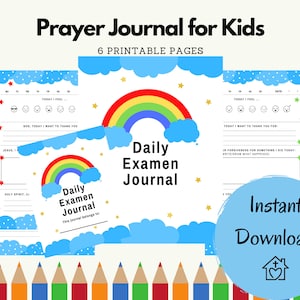 Catholic Kids Gratitude Journal Rainbow Kids Journal Prayer Journal ...