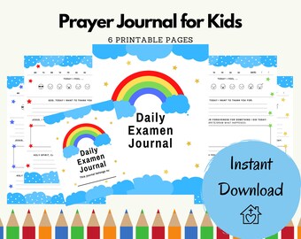 Catholic Kids Mass Journal | Rainbow Kids Journal | Prayer Journal ...