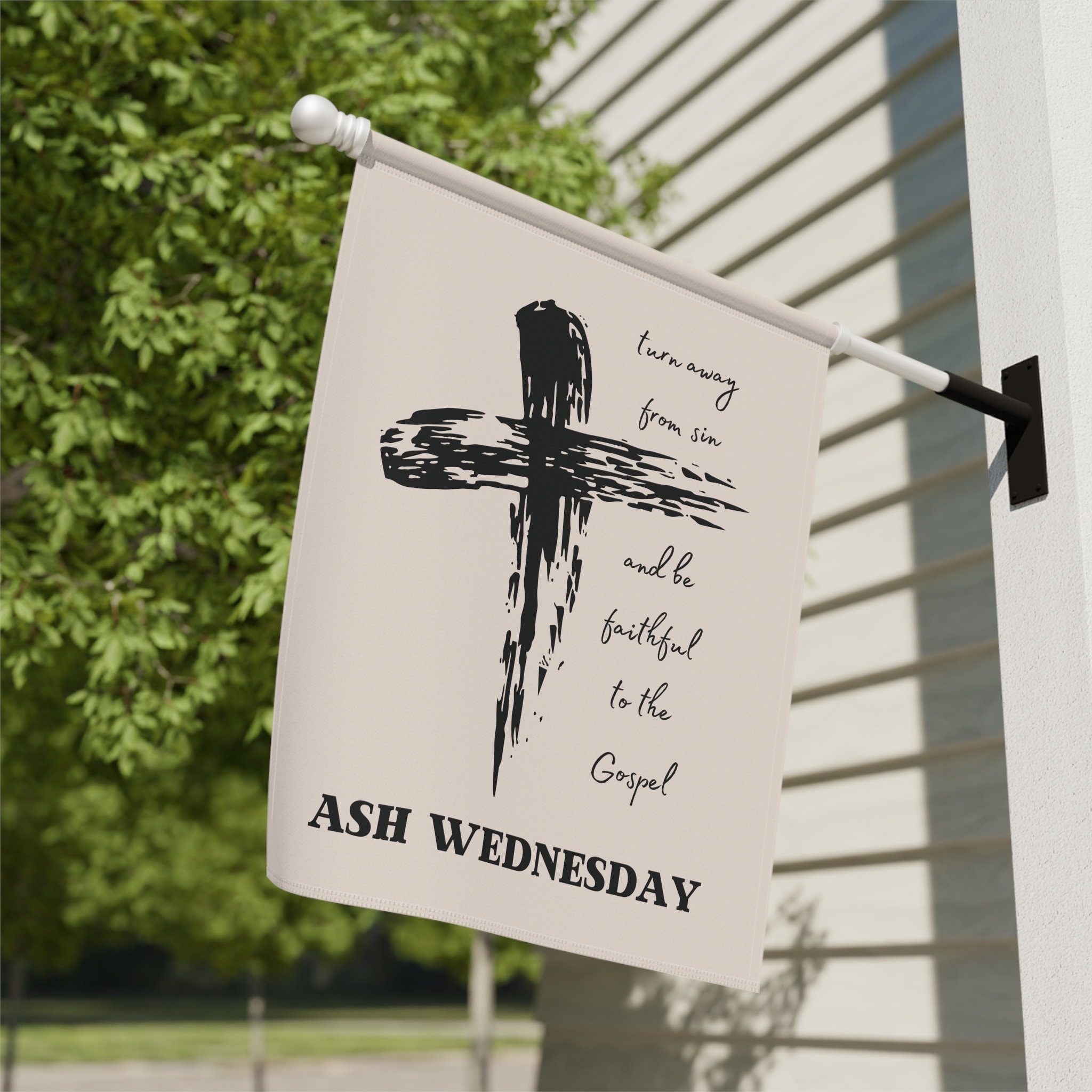 Ash Wednesday Catholic Christian Garden Flag and House Flag | Catholic ...
