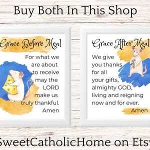 Grace Before Meal Prayer | Meal Prayer Sign | Physical Product | A ...