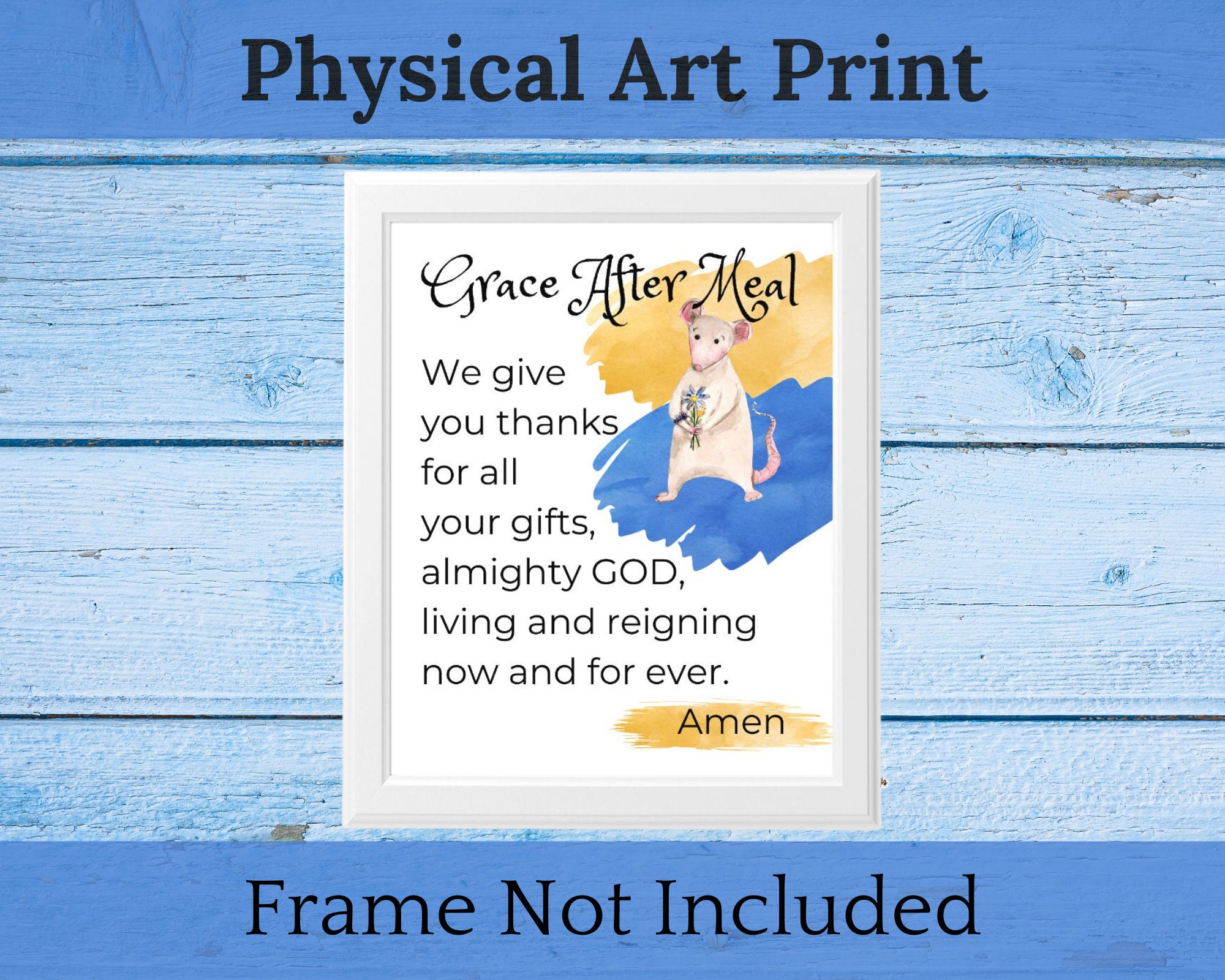 Grace After Meal Prayer Meal Prayer Sign Physical Product A Beautiful ...