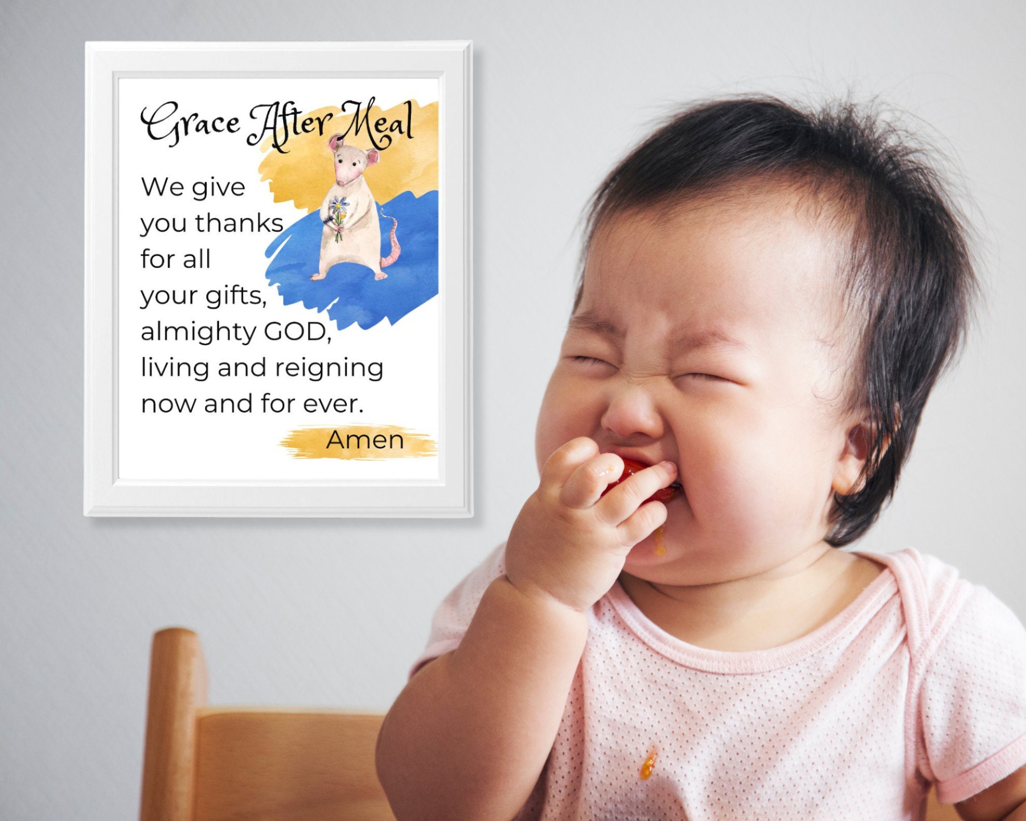 Grace After Meal Prayer Meal Prayer Sign Physical Product A Beautiful ...