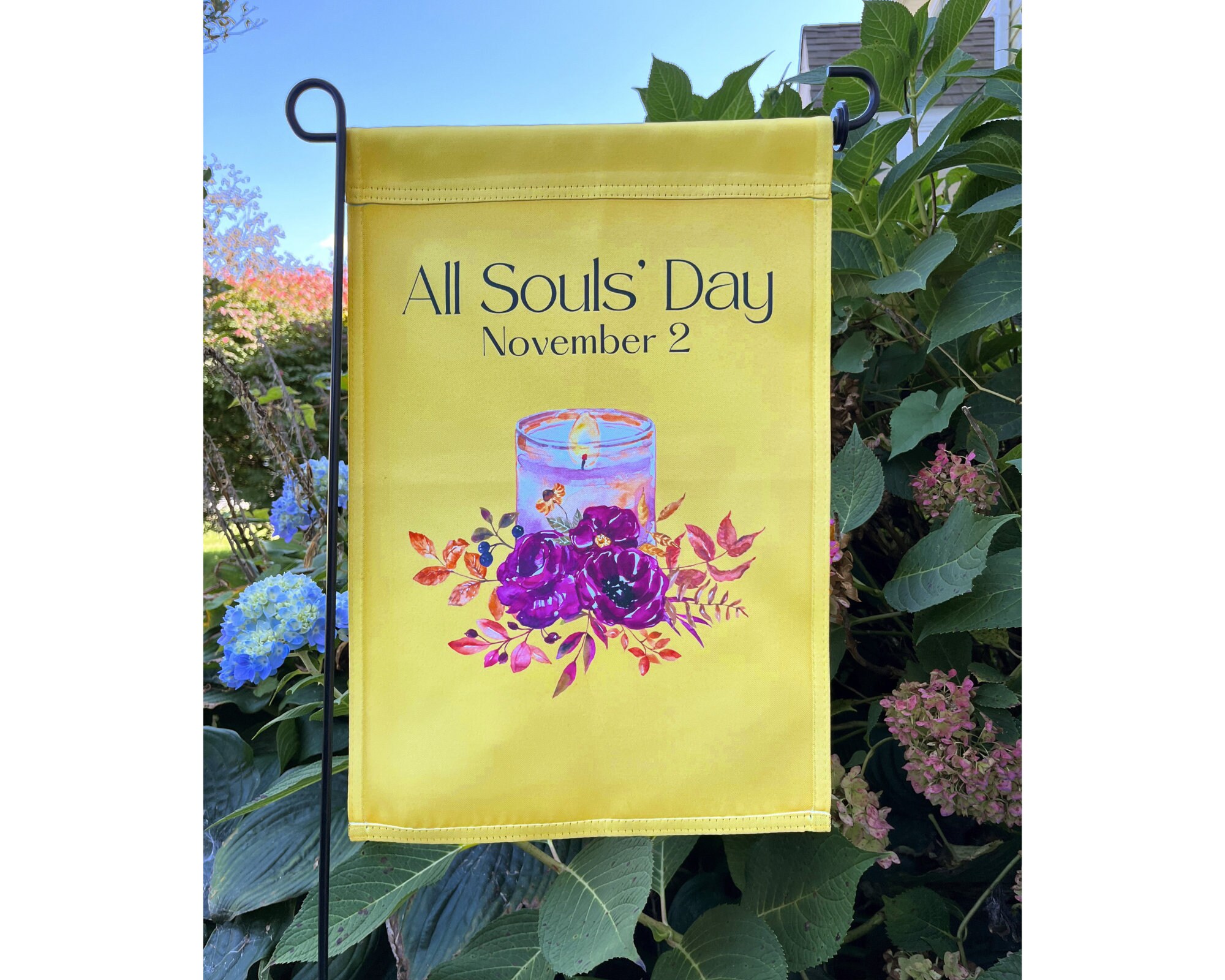 All Hallows Eve, All Saints Day, All Souls Day Halloween Garden Flag ...