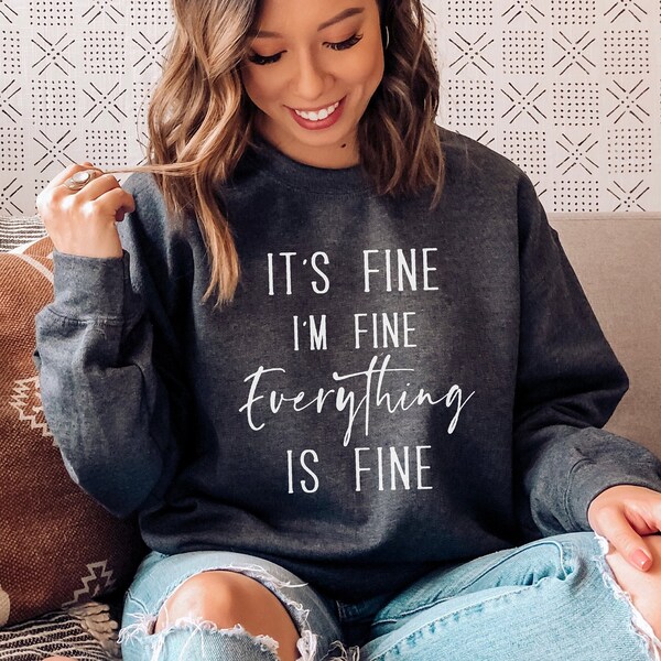 Svg It's Fine I'm Fine - Etsy