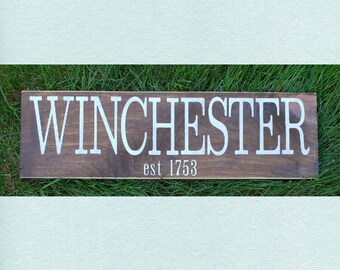 Town Name Sign - Etsy