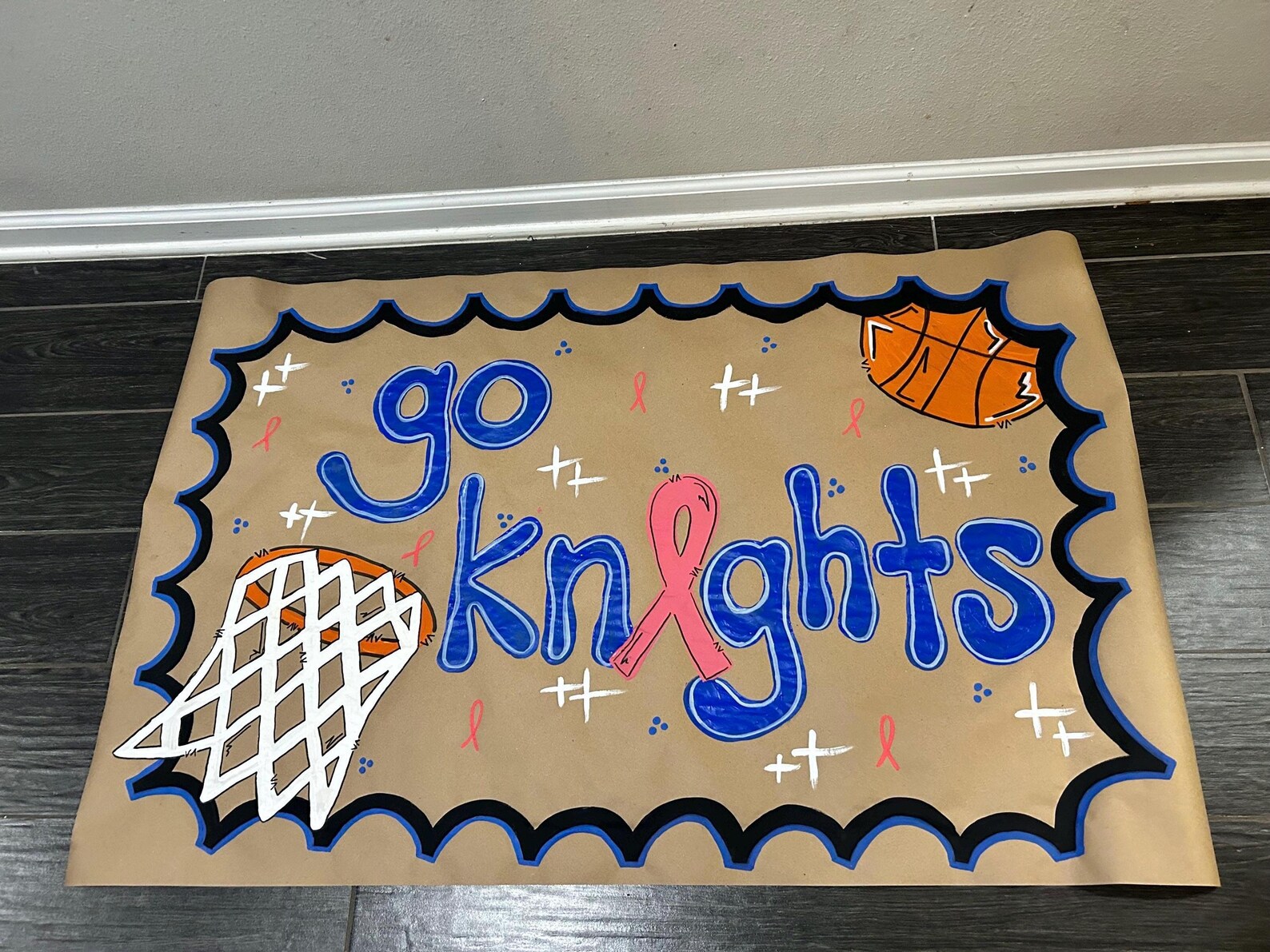 Handpainted Sports Birthday Banner: Custom Team Sign - Etsy
