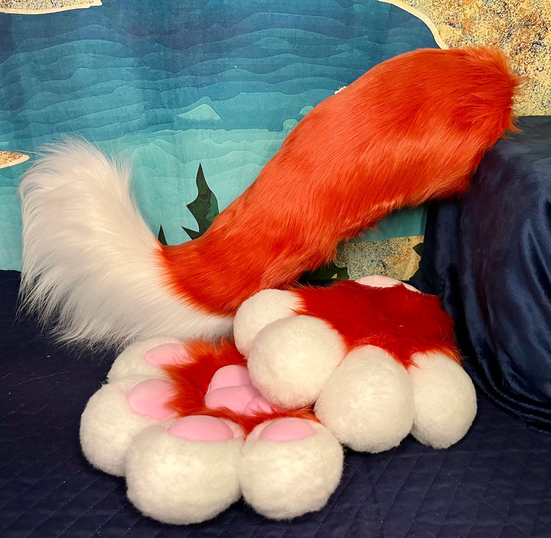 Furry Starter Kit, Terracotta Collie, Mochi Paws and Tail Set - Etsy