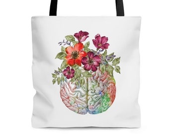 Brain Tote Bag - Etsy
