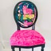 Funky Hot Pink Leopard Dining Chair | Etsy