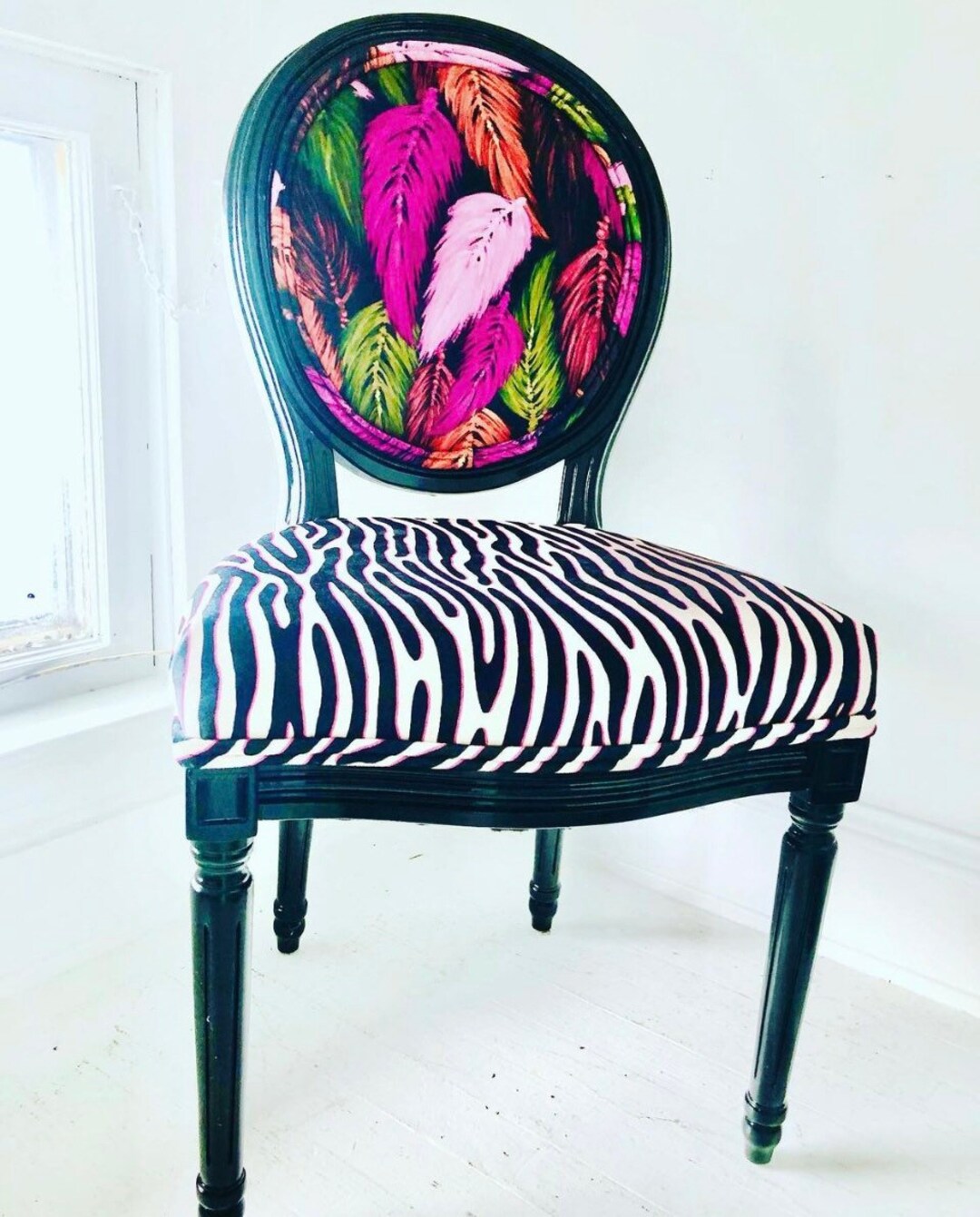 Boho Eclectic Accent Chair - Etsy