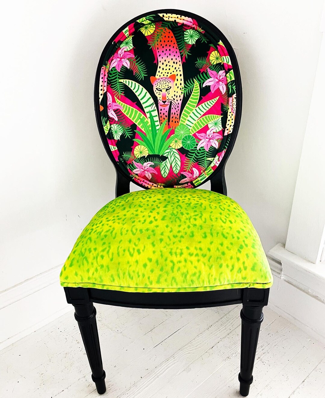 Jungle Leopard Chair - Etsy