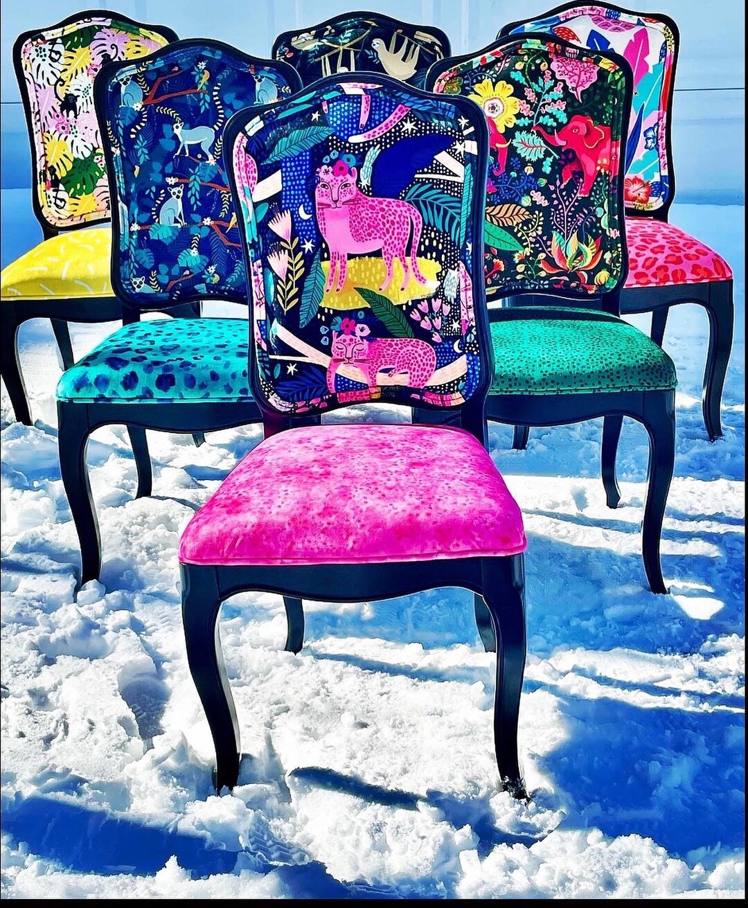 Set of 6 Customizable Jungle Boogie Chairs - Etsy