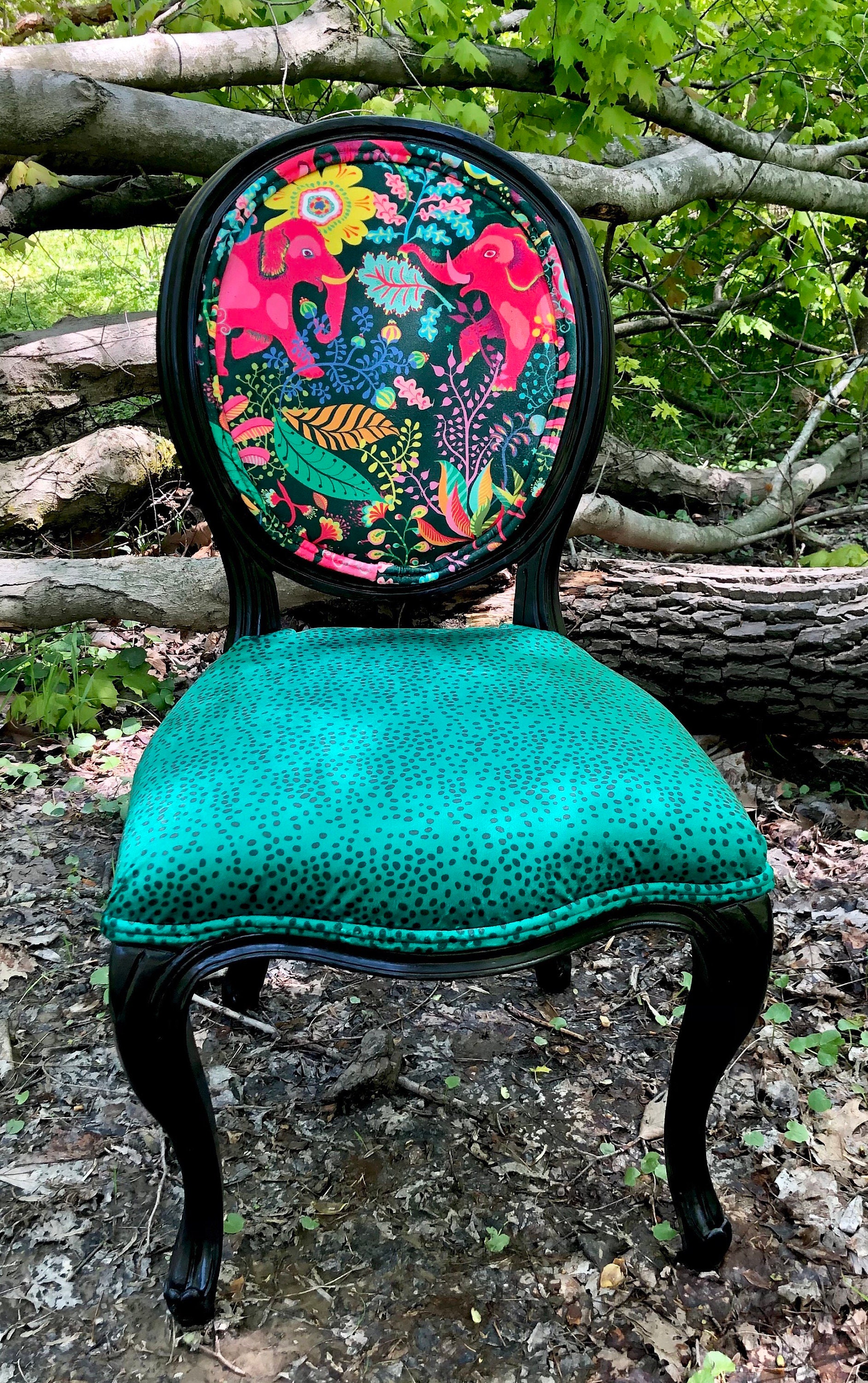 Emerald Jungle Elephant Chair - Etsy