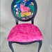 Funky Hot Pink Leopard Dining Chair - Etsy UK