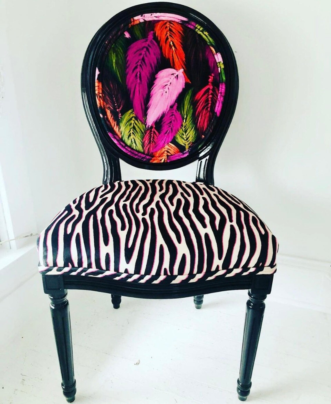 Boho Eclectic Accent Chair - Etsy