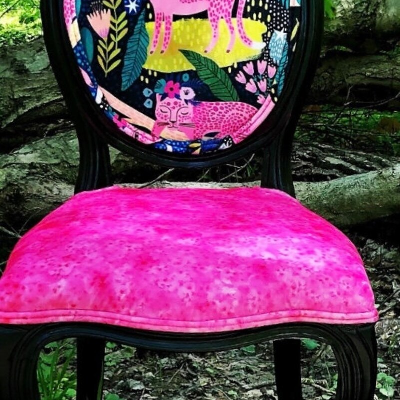 Hot Pink Dining Chair - Etsy
