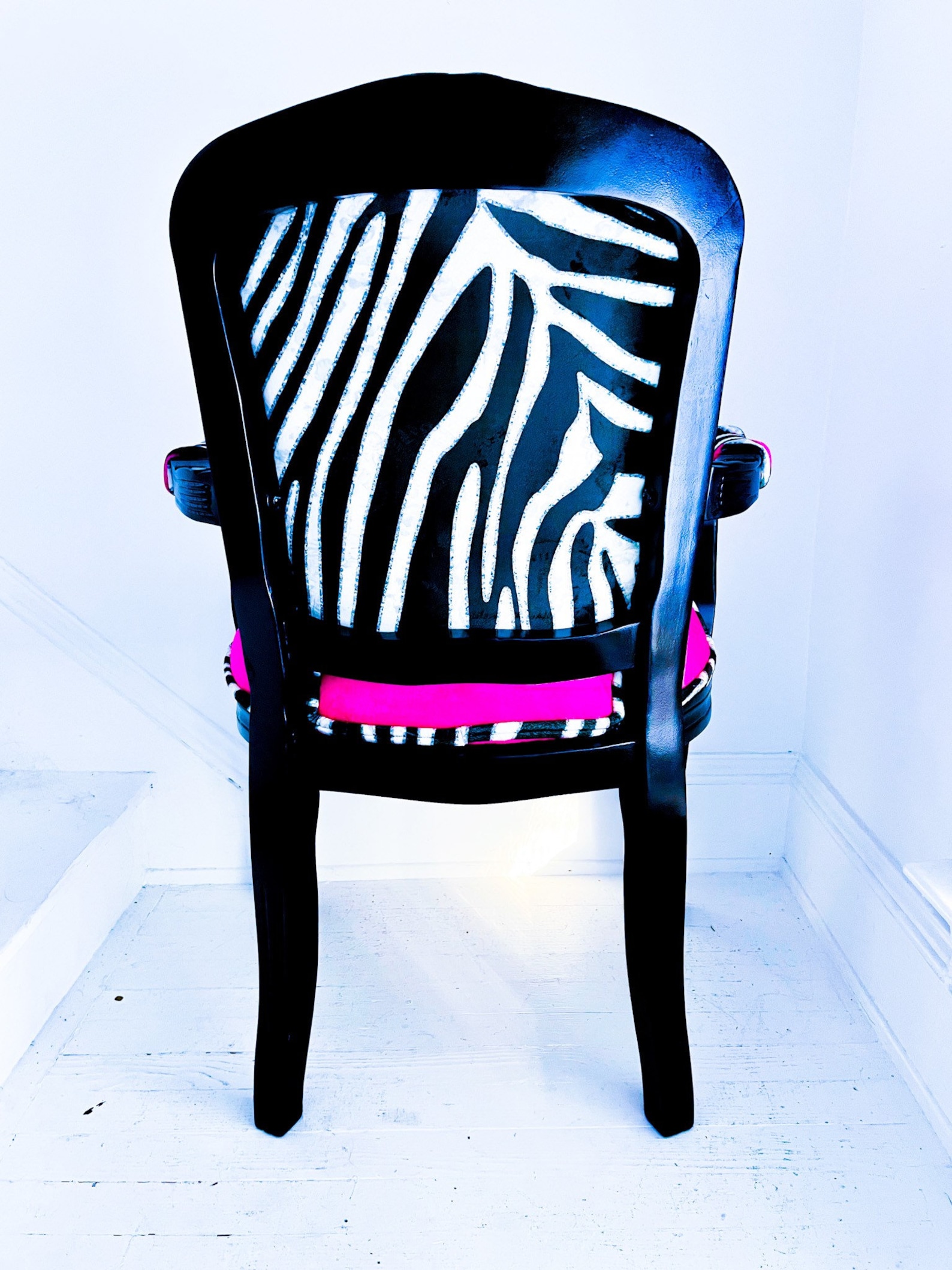Hot Pink Customizable Zebra Armchair - Etsy