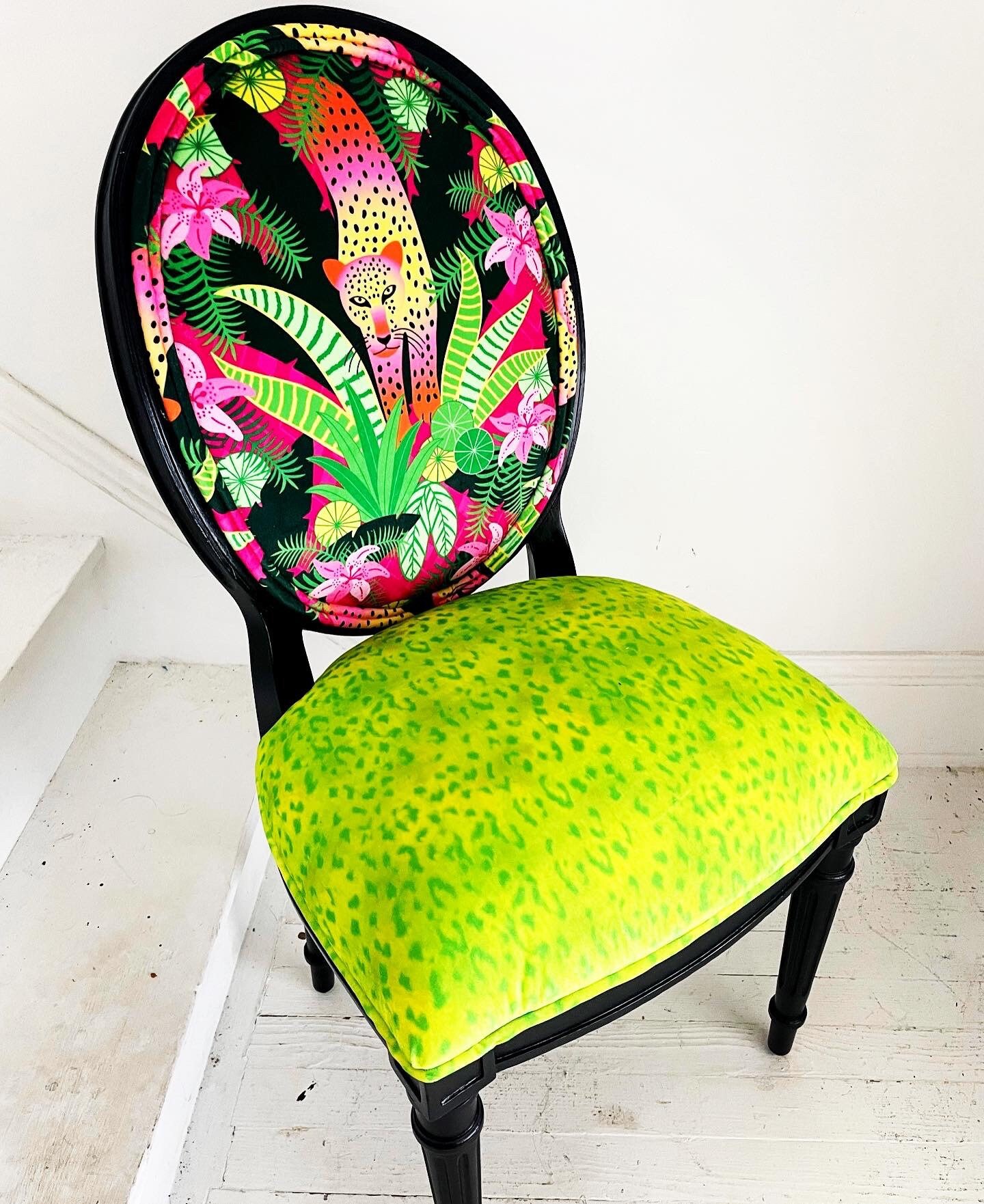 Jungle Leopard Chair - Etsy