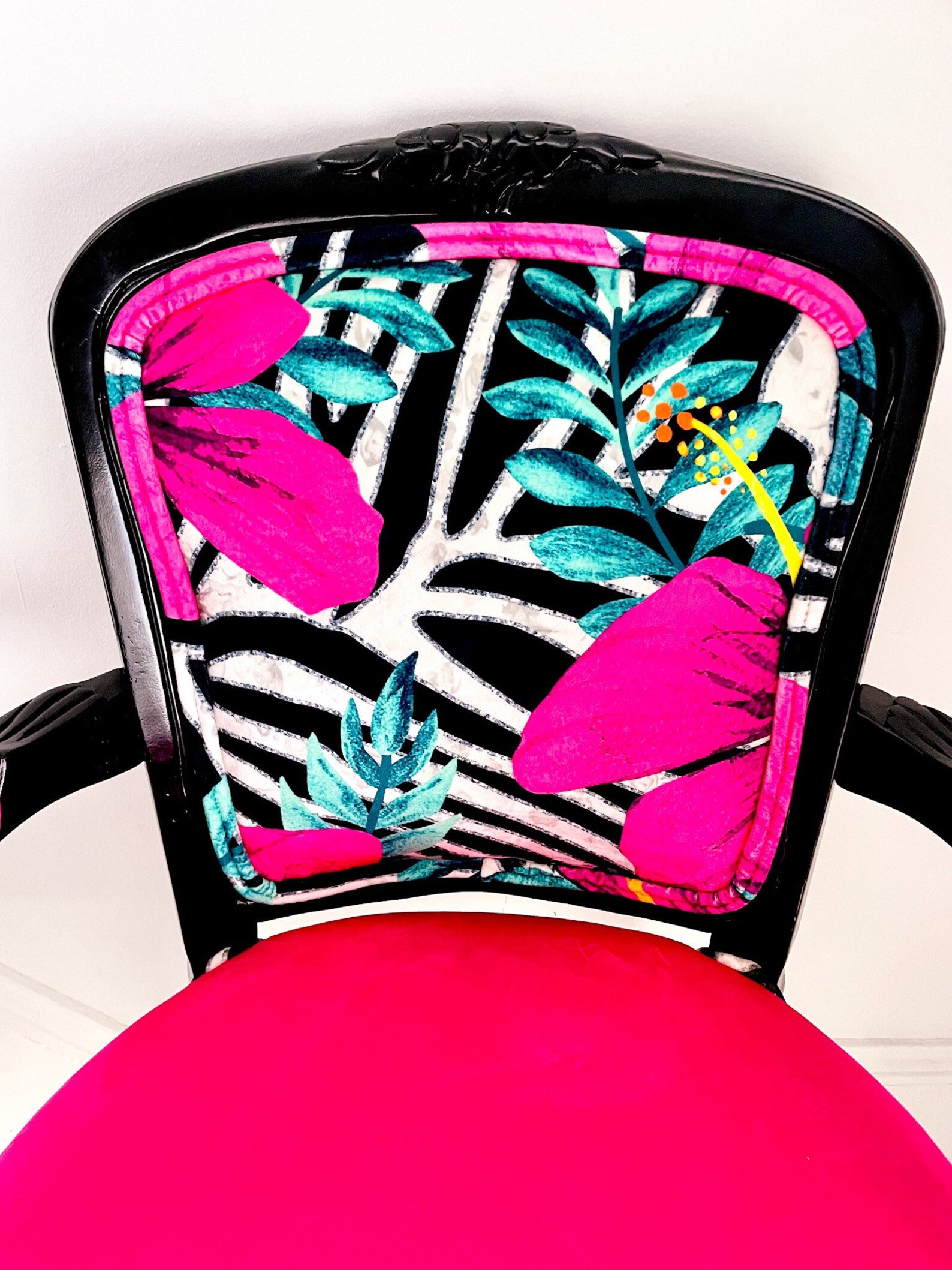 Hot Pink Customizable Zebra Armchair - Etsy