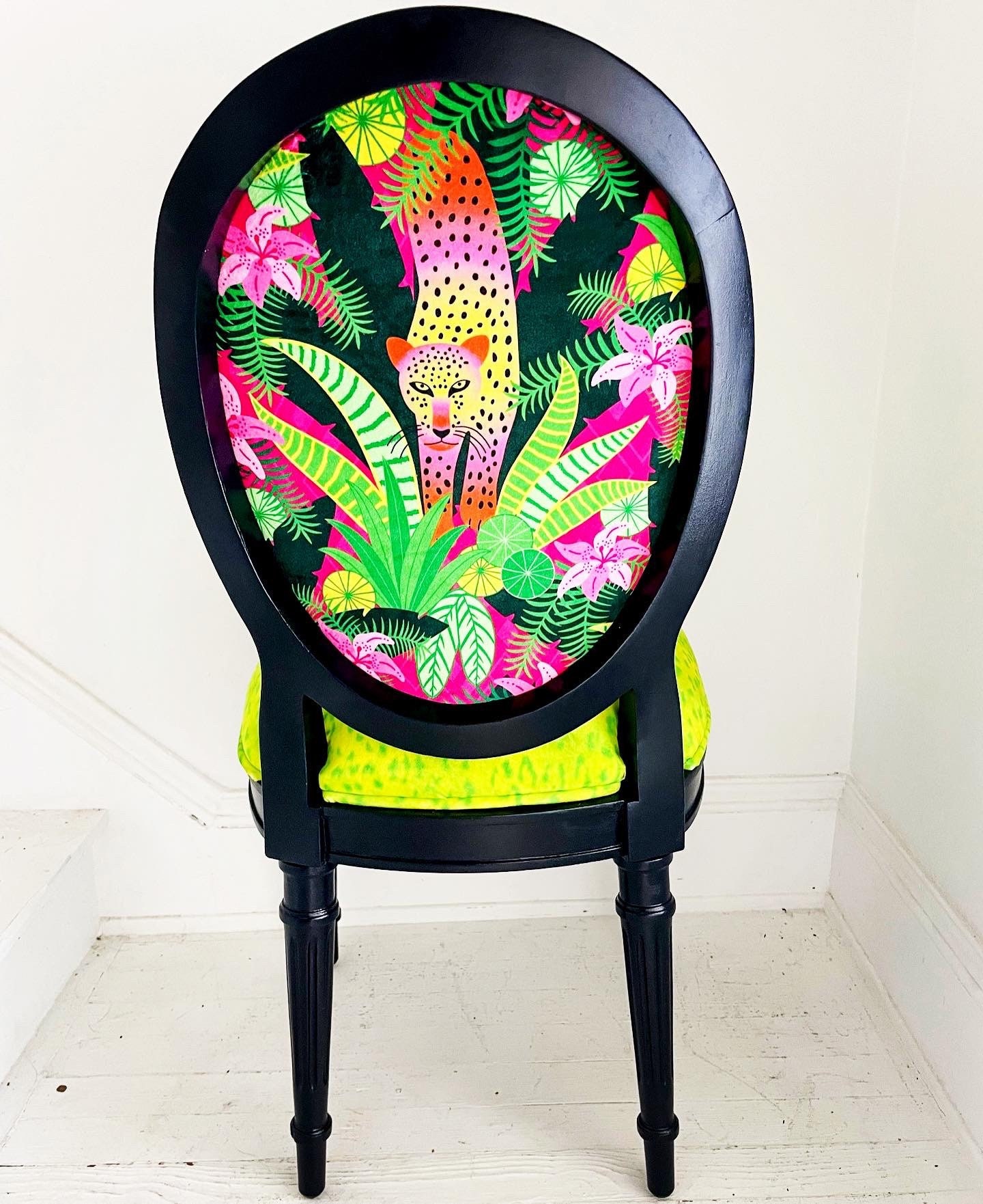Jungle Leopard Chair - Etsy