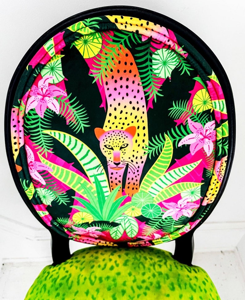 Jungle Leopard Chair - Etsy