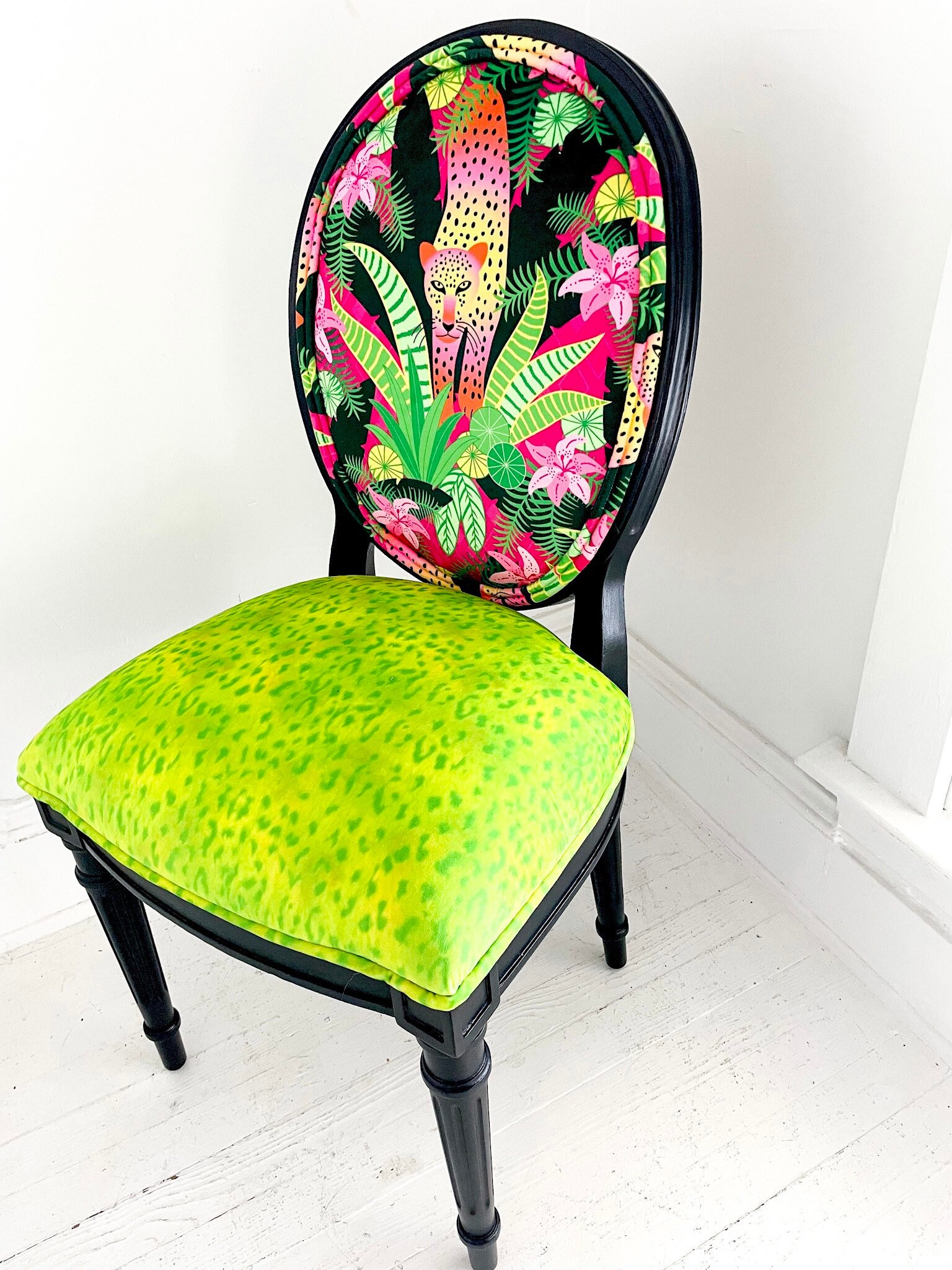 Jungle Leopard Chair - Etsy