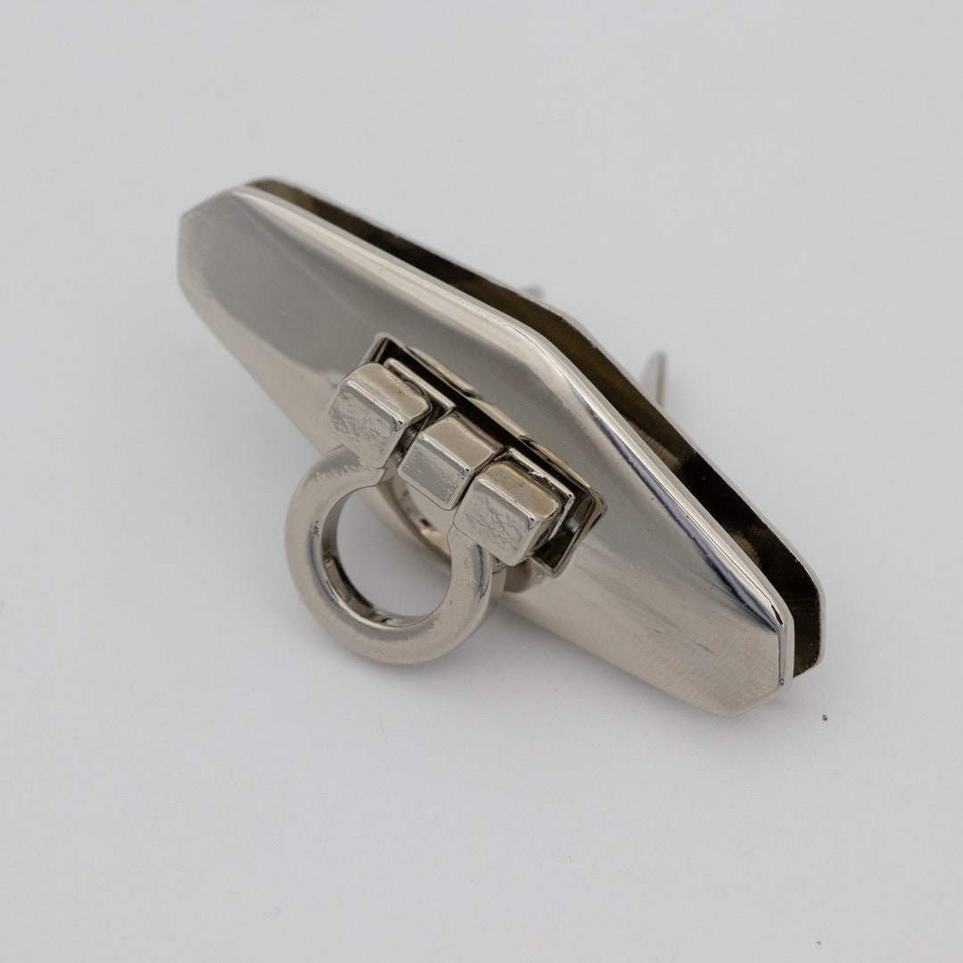 Silver Twist Turn Lock for Purse Bag Wallet Clutch Making Locks ...