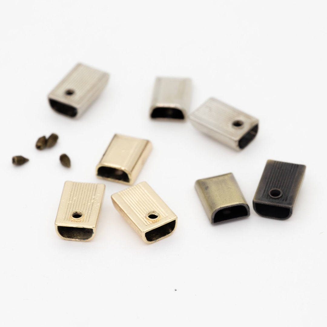 50 Pcs Gunmetal Metal Sew-in Zipper Pull Tab Bag Hardware Zipper ...