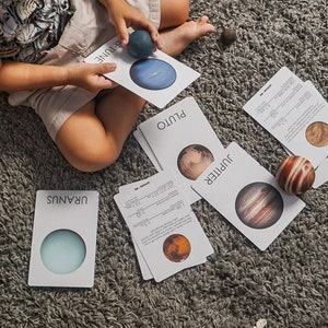 Solar System Flash Cards Instant Download, Montessori 3 Part Cards - Etsy
