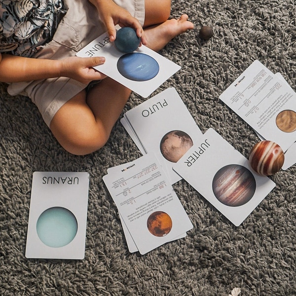 Solar System Flash Cards - Etsy UK