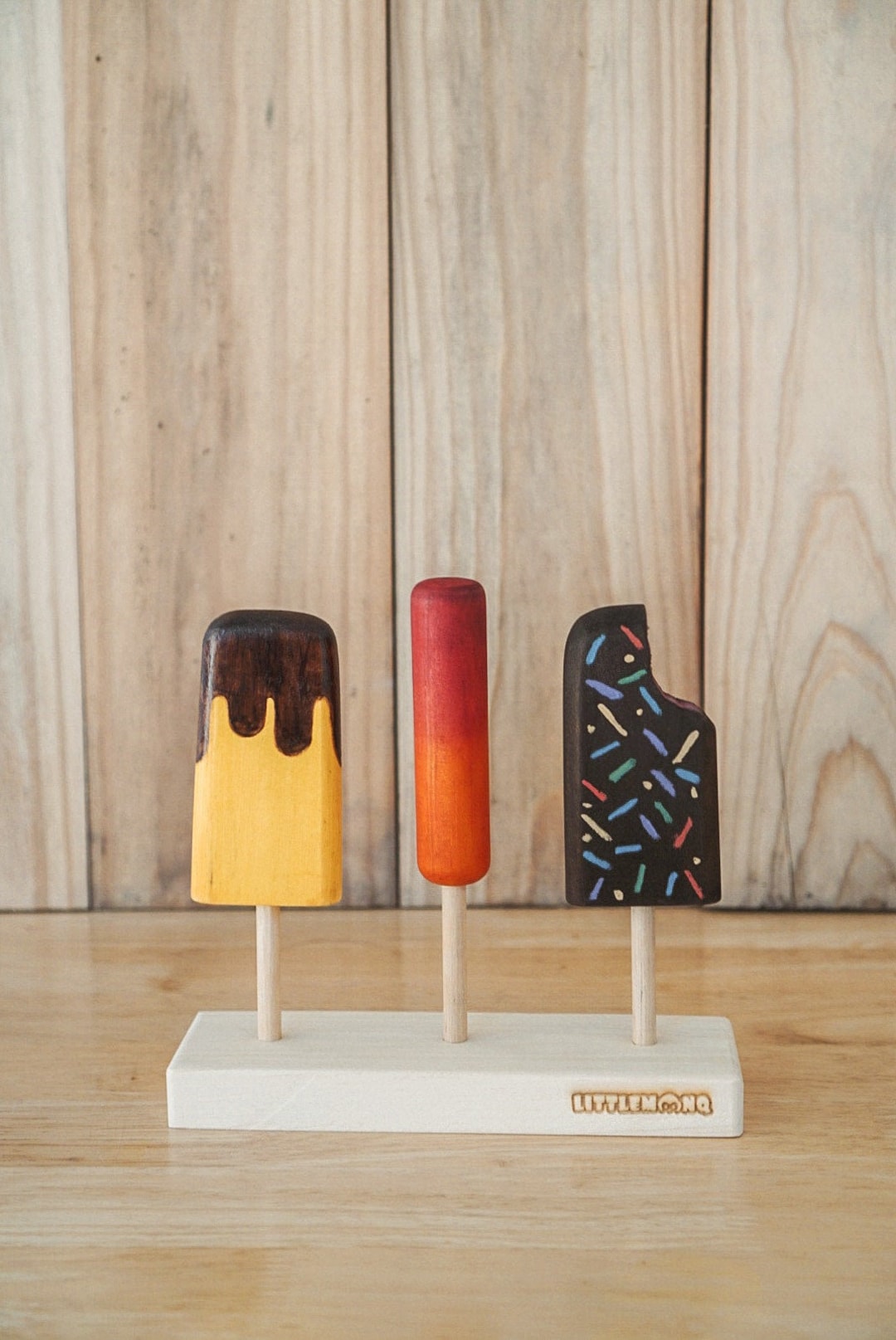 Wooden Ice Cream Toy - Popsicle Set - Etsy