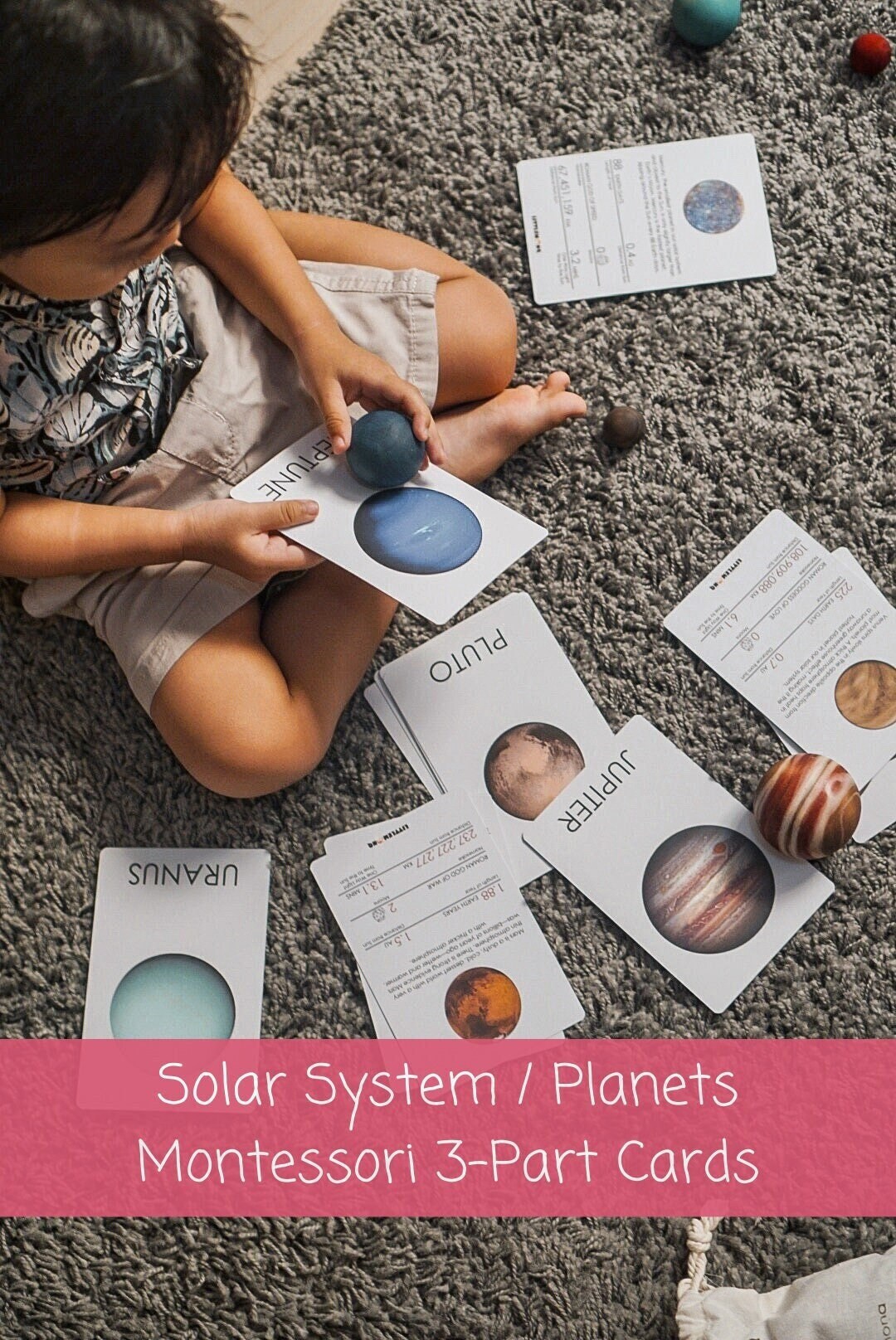Solar System Flash Cards Instant Download, Montessori 3 Part Cards - Etsy
