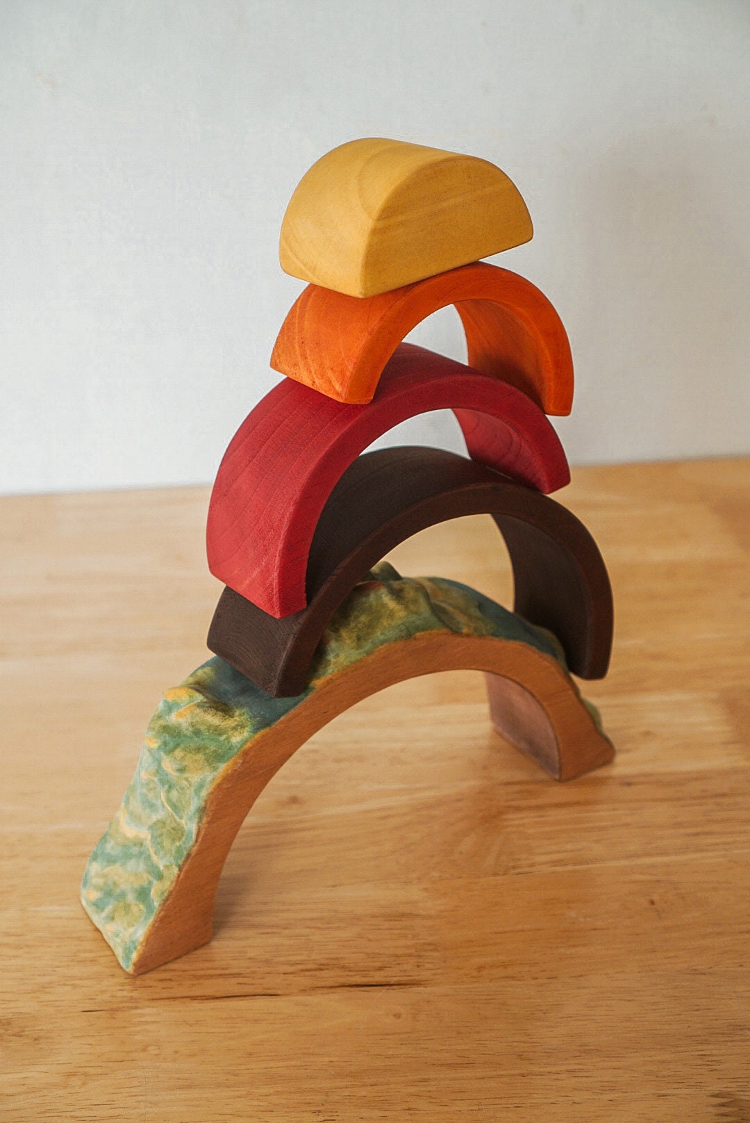 Earth Layers Stacker Rainbow Earth Blocks Stacker Earth - Etsy