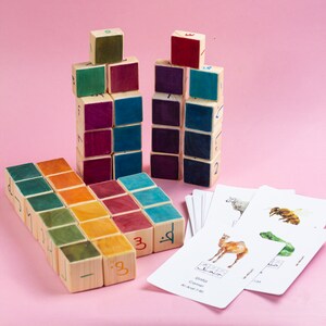 Wooden Arabiq Alphabet Blocks, Hijaiyah Educational Toys, Animal From ...