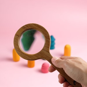 Set of Wooden Compass & Magnifying Glass, Adventure Kit for Adults or ...