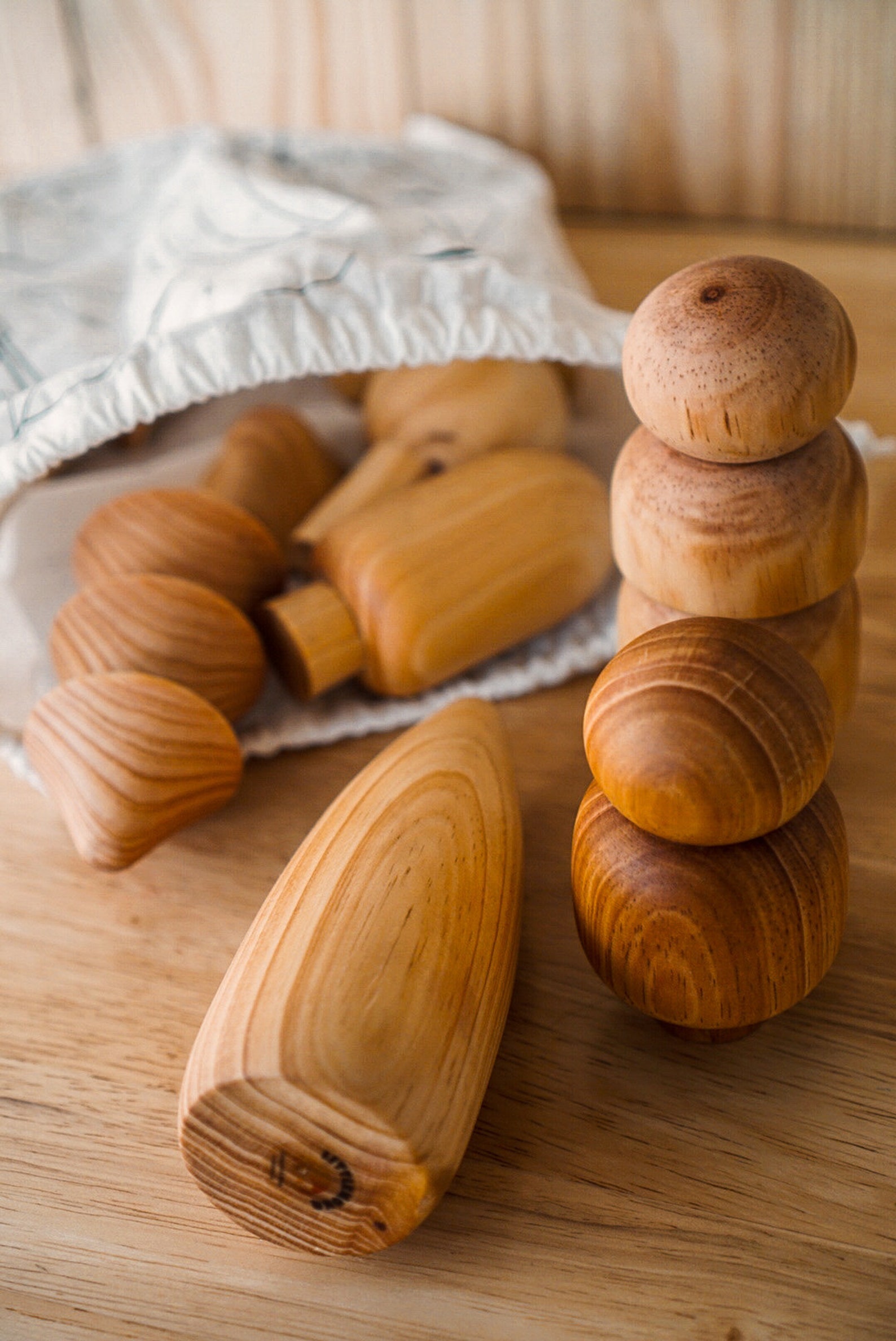 Wooden Forest Natural Set / Woodland Trees Set 10 Pieces of | Etsy