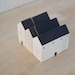Natural Brown House Blocks, Wooden House Blocks Set [compact Size] - Etsy