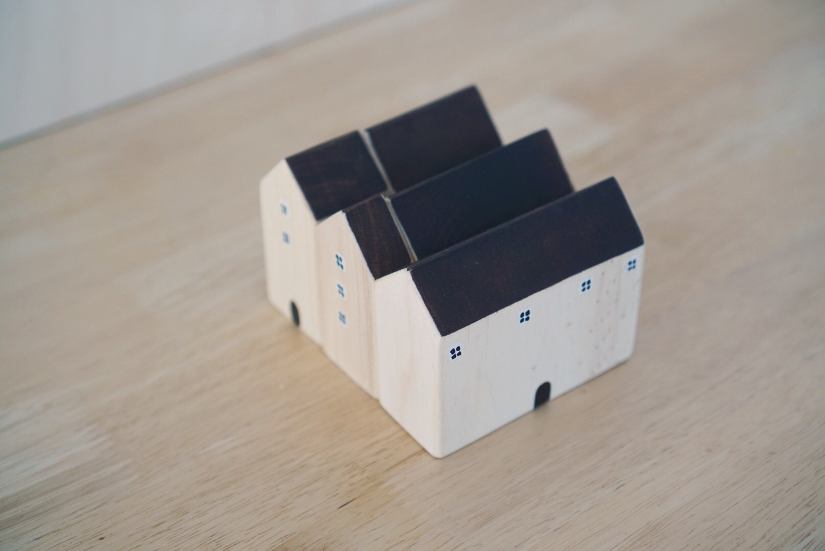 Natural Brown House Blocks Wooden House Blocks Set compact - Etsy