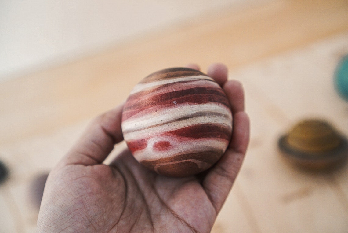 Solar System Model Toys Set Puzzle Wooden Planets and - Etsy